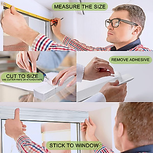 Mirrotek Pleated Window Paper Shades Light Filtering Blinds White 36" x 69" (Pack of 6 Temporary Blinds),MT1050