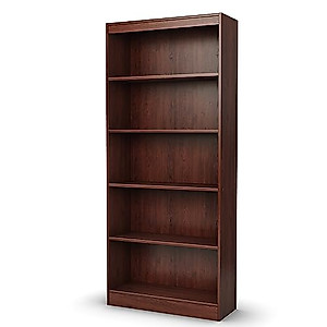 South Shore Furniture Axess 5-Shelf Bookcase Royal Cherry
