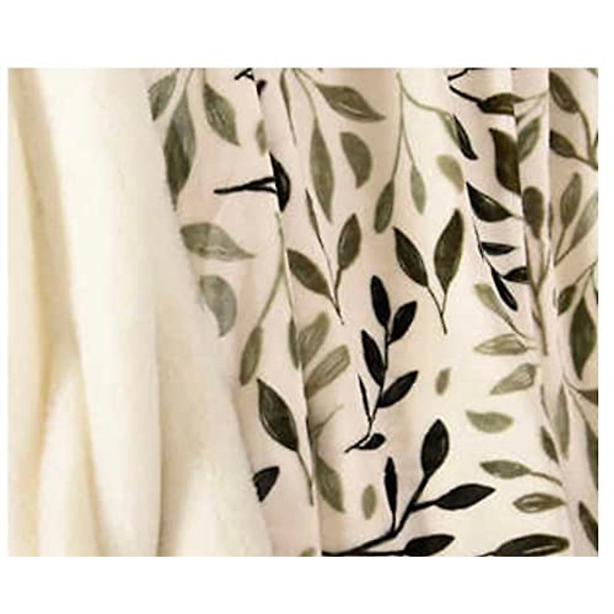 Life Comfort The Ultimate Throw I Luxurious Faux Fur Reversing to Plush I 60 in x 70 in I 100% Polyester I Great for Gifts I Floral Green (1630383)