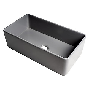 ALFI brand ABF3318S-GM Kitchen Sink, Grey Matte