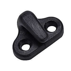 VGEBY 4Pcs Kayak Lashing Hooks, Kayak Bungee Cord Hooks with 8 Flat-Head Screws for Kayak Canoe Paddle Board Kayak Lashing Hooks Double Hole Lashing Hooks Kayak Bungee Hooks Lashing Hooks