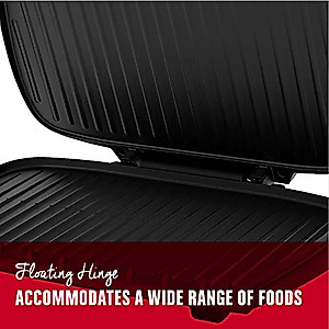 George Foreman 9-Serving Basic Plate Electric Grill and Panini Press, 144-Square-Inch, Platinum, GR2144P