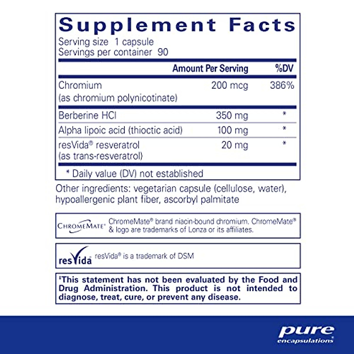 Pure Encapsulations Metabolic Xtra | Supplement to Support Insulin Receptor Function, Carbohydrate Metabolism, and Homeostasis* | 90 Capsules