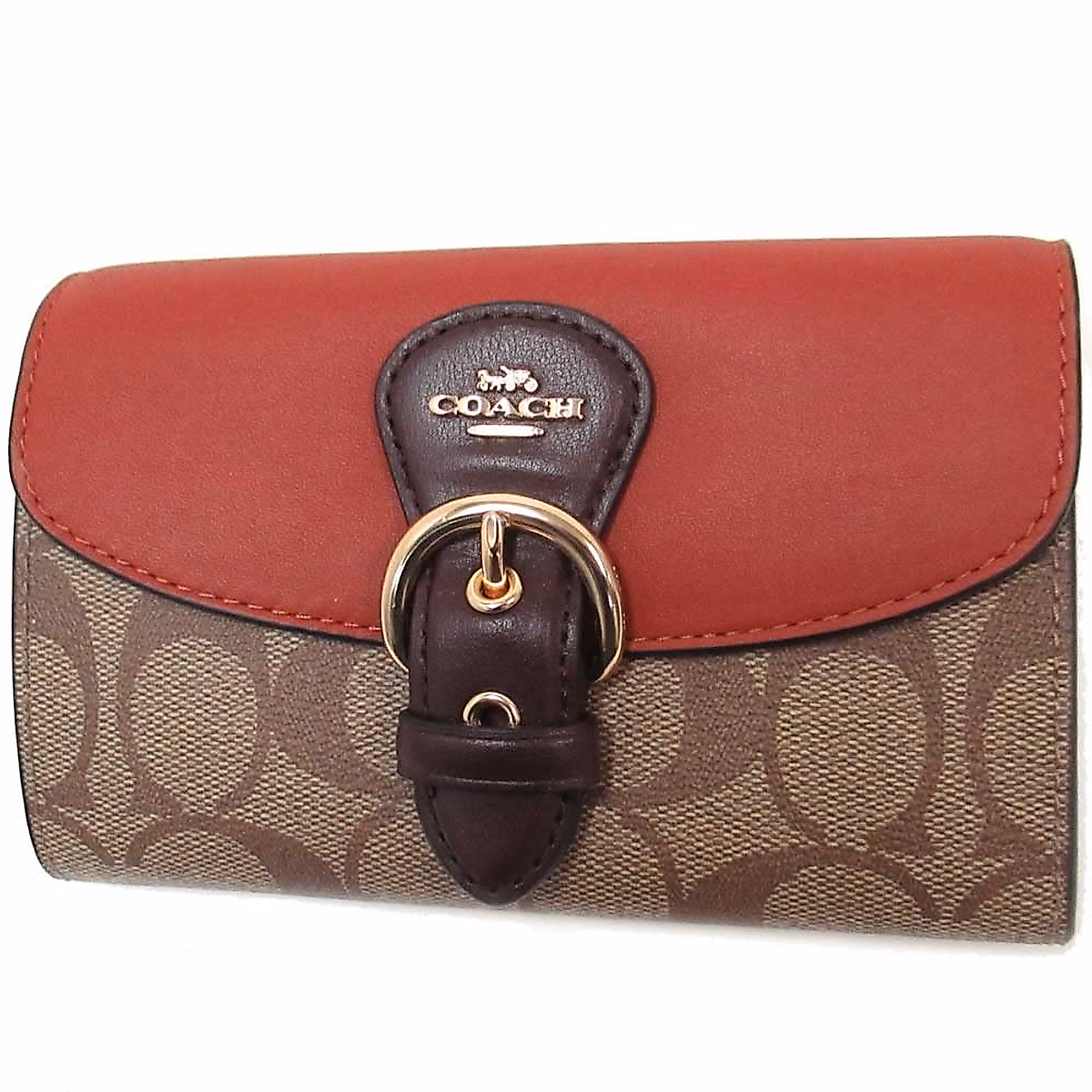 COACH Signature Canvas Kleo Wallet