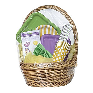 Clear Jumbo Shrink Wrap Cellophane Bag - 24" x 30" - Perfect for Gift Baskets, Birthday, Baby Shower, Bridal Shower & More (1 Roll)