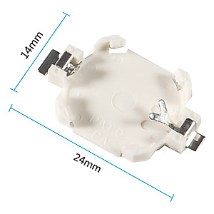 Alinan 15pcs CR1616 SMT Button Battery Holder Portable Battery for Gameboy GB GBC GBA Game Card Battery Button Cell Coin Holder Socket