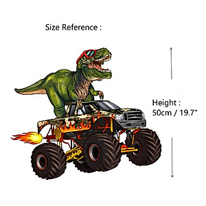 Monster Truck Wall Decals Peel and Stick for Boys Room Decor, Vinyl Monster Truck Wall Stickers Murals for Boys Bedroom Decor