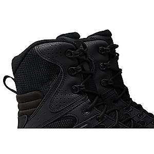 Merrell Men's Moab 3 Tactical 8" Zip Waterproof Military Boot, Black, 11