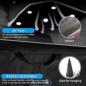 Griddle Cover for Blackstone 36" Griddle,Rip-Proof Upgraded Material Flat Top Grill Cover,Waterproof UV and Fade Resistant Grill Cover with Velcro Straps for Camp Chef and More 4-Burner Griddle