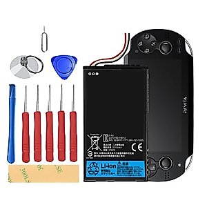 HamnaKhu SP65M 3.7V 2210mAh Battery Replacement for Sony SP65M Playstation PS Vita PCH-1001 PCH-1101 1003 1103 Battery,with Repair Tool Kit