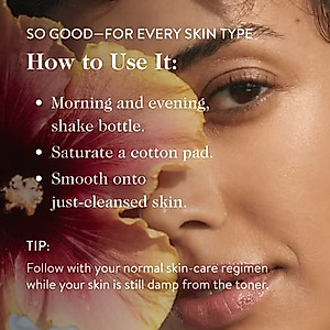 goop Sensitive Skin Resurfacing Toner | Brightens & Smooths | Hibiscus and Prickly Pear Flower Extract | 4 fl oz | Paraben and Silicone Free