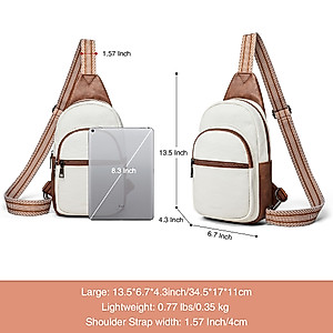 Mroede Sling Bag for Women Crossbody Bags for Women Fanny Packs Sling Purse Backpack Chest Bag Shoulder Handbag Travel
