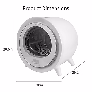 Beyond AI Portable Compact Lightweight Tumble Dryer (White)