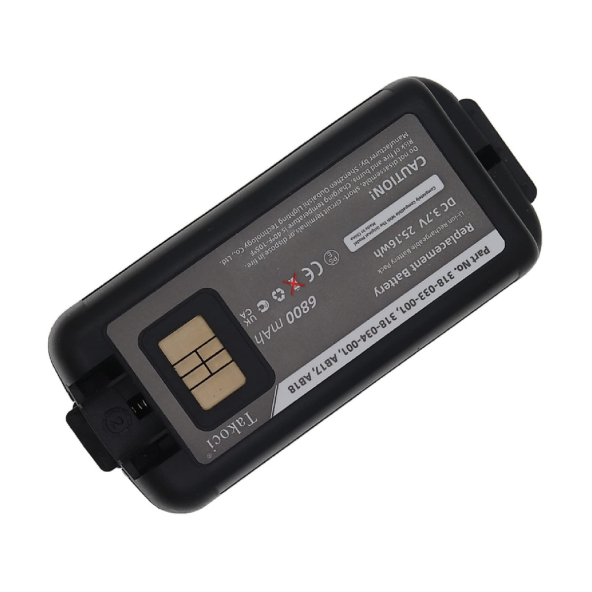 Youejoeq 6800mAh 318-034-001 AB17 AB18 Battery Replacement for Honeywell Intermec CK3 CK3X CK3A CK3C CK3C1 CK3N CK3N1 CK3R EDA60K/EDA61K Barcode Scanner