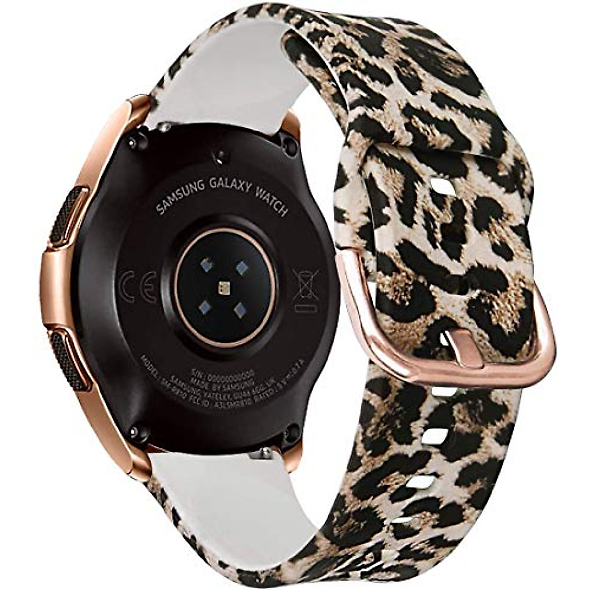 KOREDA Compatible with Samsung Galaxy Watch 5 40mm 44mm/Pro 45mm & Galaxy Watch 4 40mm 44mm & Classic 42mm 46mm/Galaxy Watch 3 41mm/Active 2 40mm 44mm Bands, 20mm Fadeless Pattern Printed Silicone Bands