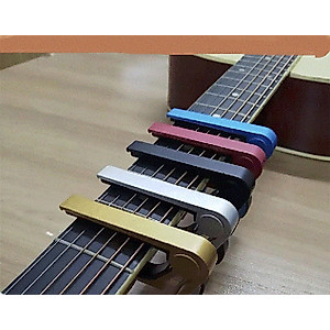 Guitar Capo,Capo for 6-String Acoustic and Electric Guitars, Bass,Mandolin, Ukulele, Black Guitar Capo (black) (black)