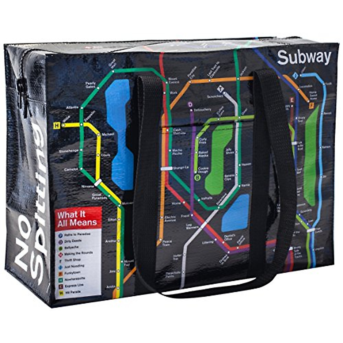 Blue Q Subway Shoulder Tote