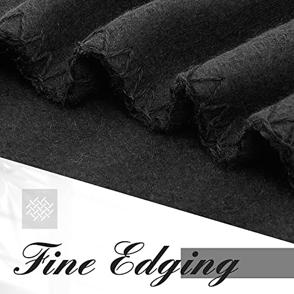 48 Pcs 50 x 60 Inch Fleece Blanket Bulk Black Throw Blankets Solid Polyester Microfiber Blankets Soft Cozy Pet Friendly Blanket for Wedding Favors Home Bed Sofa Office Travel Camping Outdoor Homeless