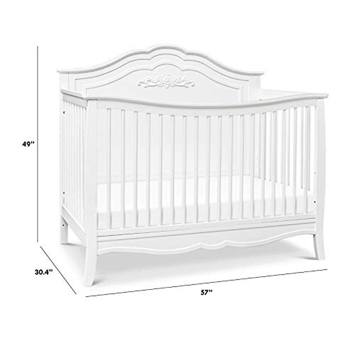 DaVinci Fiona 4-in-1 Convertible Crib in White, Greenguard Gold Certified