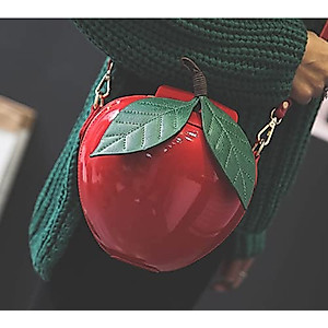 Apple Shape PU Women Crossbody Messenger Shoulder Bags Cute cartoon Satchel girls Kids Lolita Casual Leather Handbag Purse