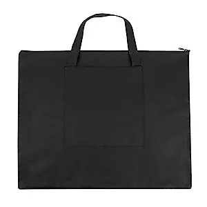 Light Weight Art Portfolio Tote Bag 20 x 26 Inches Waterproof Artist Carrying Case Poster Board Storage Bag Sketching Painting Drawing Art Supplies Holder for Student Art Work Portfolio - Black