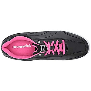 Brunswick Ladies Mystic Bowling Shoes- Black/Pink 6 1/2, 6.5