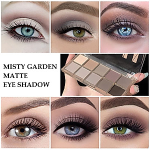 AMY'S DIARY 10 Colors Eyeshadow Eye Shadow Palette Makeup,Matte Naked Eye Shadow, Ultra-Blendable, Naturing-Looking, Long Lasting, Neutral Nudes Eye Shadow Palette for Women