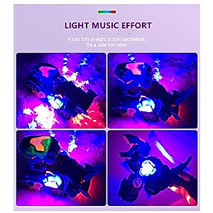 davidamy's gift Transforming Toy Dinosaur Cars, Dinosaur Car w/LED Light Sound, Aumatic Transformation Dinosaur Kids Toy (Red)