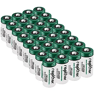 rapthor 1650mAh CR123A 3V Lithium Batteries 32 Pack CR123 High Power 123A CR17345 Photo Battery PTC Protected for Cameras Flashlight Alarm Smart Sensors (Non-Rechargeable, Not for Arlo)