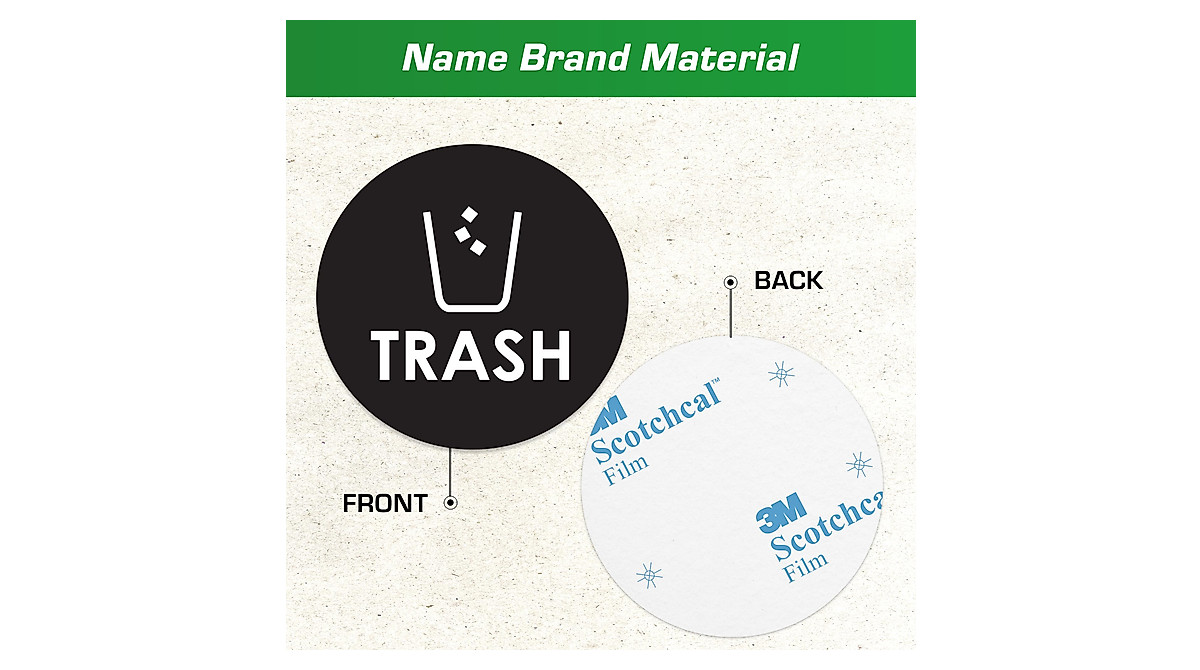Pixelverse Design Recycle Trash Bin Stickers - 10 Pack for Indoor ...