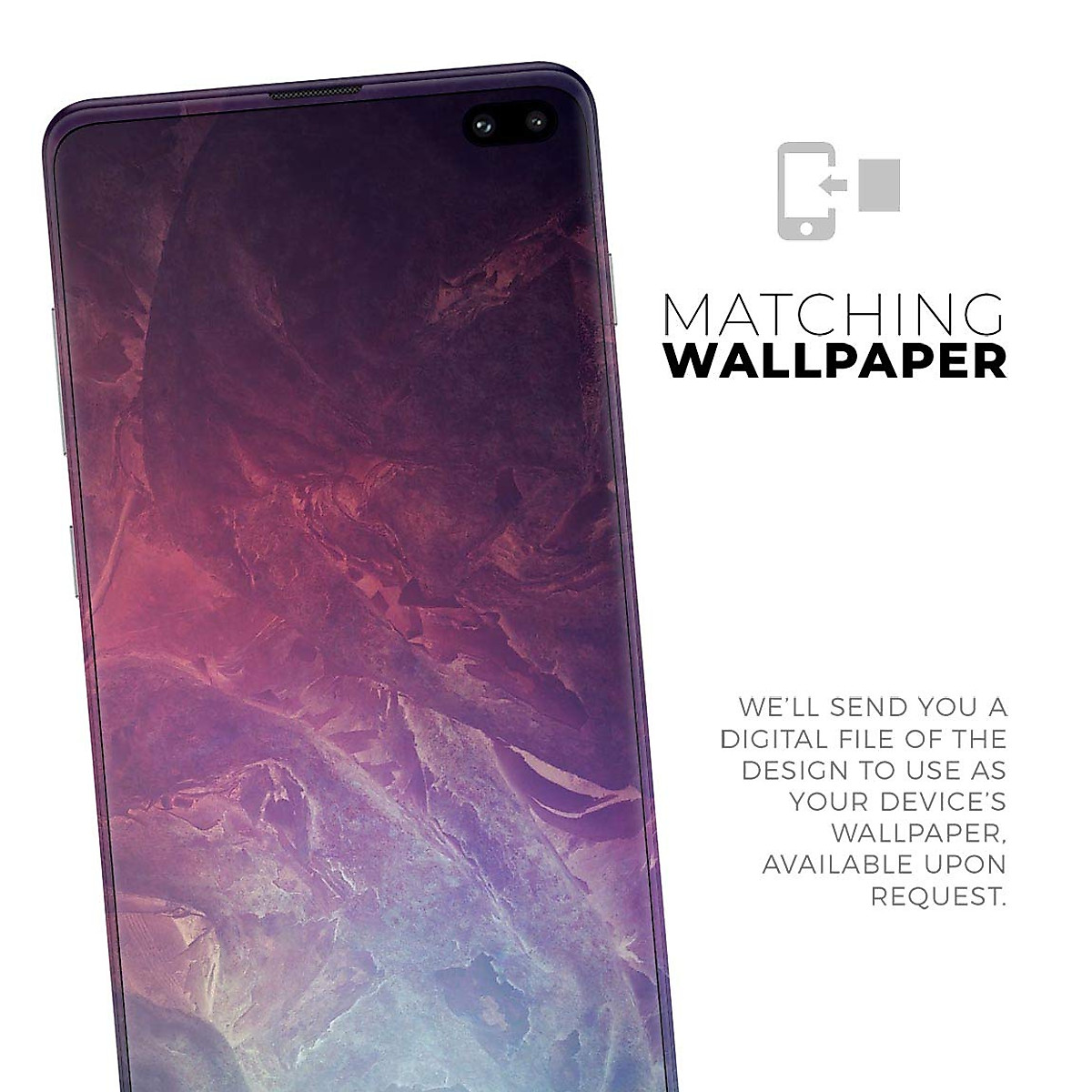 DesignSkinz Abstract Fire & Ice V15 | Protective Vinyl Decal Wrap Skin Cover Compatible with The Samsung Galaxy S20 Ultra (Full-Body, Screen Trim & Back Glass Skin)