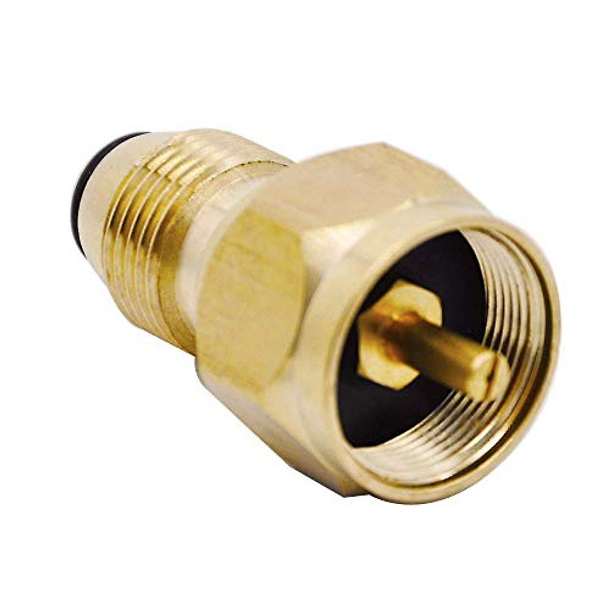YOUHO Propane Tank Adapter Universal Safest Propane Refill Adapter for Throwaway Disposable Bottle - 100% Solid Brass Regulator Valve Accessory for All 1 LB Tank Small Cylinders