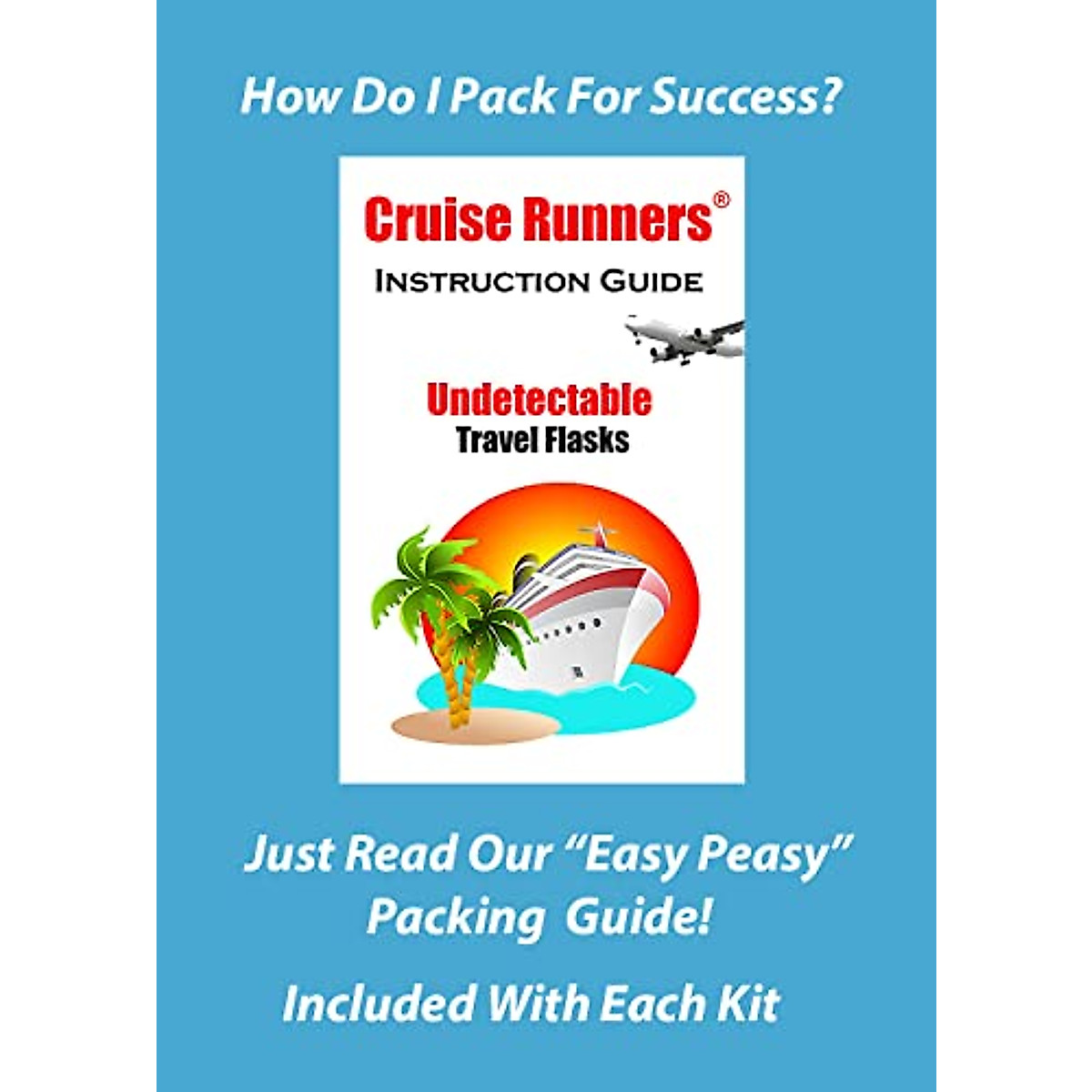 Fake Shampoo & Conditioner By CRUISE RUNNERS® Hidden Liquor Alcohol Flasks For Booze Cruise | Enjoy Rum Runners 4 Bottles