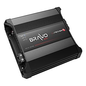 Stetsom Bravo BASS 3000 1 Ohm Mono Subwoofer Car Audio Amplifier, 3000.1 3K Watts RMS, 1Ω Stable, 3000x1, Monoblock, Sound Quality, Crossover & Bass Boost 3000W Sub Amp, Smart Coolers