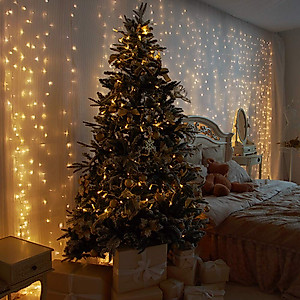 Abba Patio Battery Powered String Lights, 9.5ft 30 LED Star Decorative Lights Garden Home Party Wedding Festival Landscape, Warm White