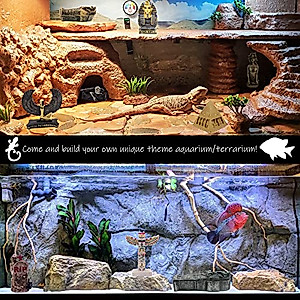 Kocris Casa Rome Colosseum Fish Tank Decorations Ancient Arena Amphitheatre Roman Reptile Turtle Lizard Spider Tanks Terrarium Building Décor Ornament Pet
