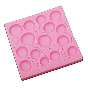 Balloon Chocolate Mold Silicone, 4 Packs Hot Air Balloon Fondant Mould for Birthday Party Cake Decoration, Cupcake Toppers, for Baby Shower Party Candy