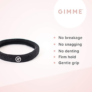 Gimme Beauty - Any Fit No Damage Hair Ties - Blondie - Seamless Microfiber Hair Elastic - Hair Accessories With All Day Hold - No Snagging, Dents, or Breakage Hair Tie Pack (9 Count)