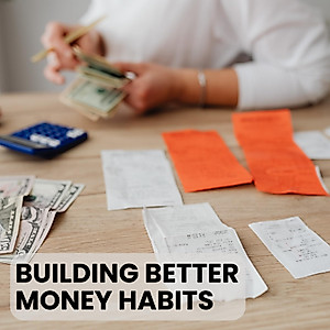 LINTRU Budget Binder with Zipper Envelopes, Money Organizer for Cash, A6 Binder with 10pcs Cash Envelopes for Budgeting, 12pcs Budget Sheets and 36pcs Stickers for Savings Binder (Ice Green)