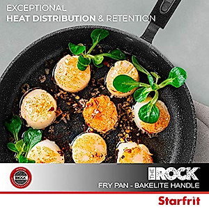 THE ROCK by Starfrit 8" Fry Pan with Bakelite Handle, Black