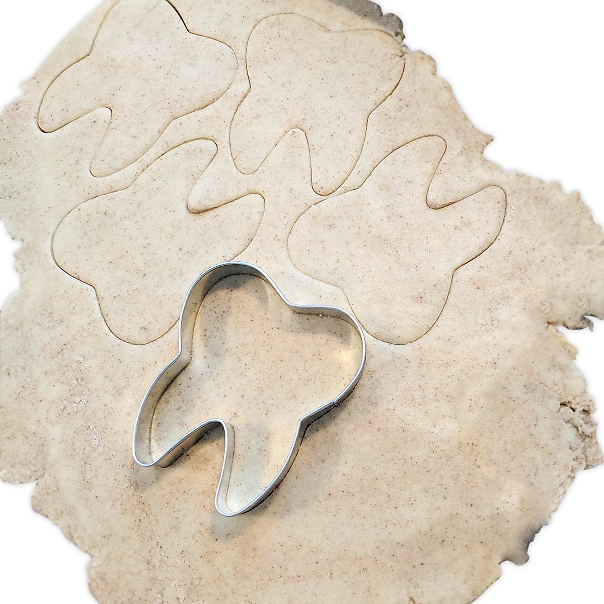 Tooth Cookie Cutters,Stainless Steel Cookie Cutter Fondant Cutter,DIY Baking Tools for Kids Birthday Party Cake, Cookies & Sandwiches Dentist Day Gifts