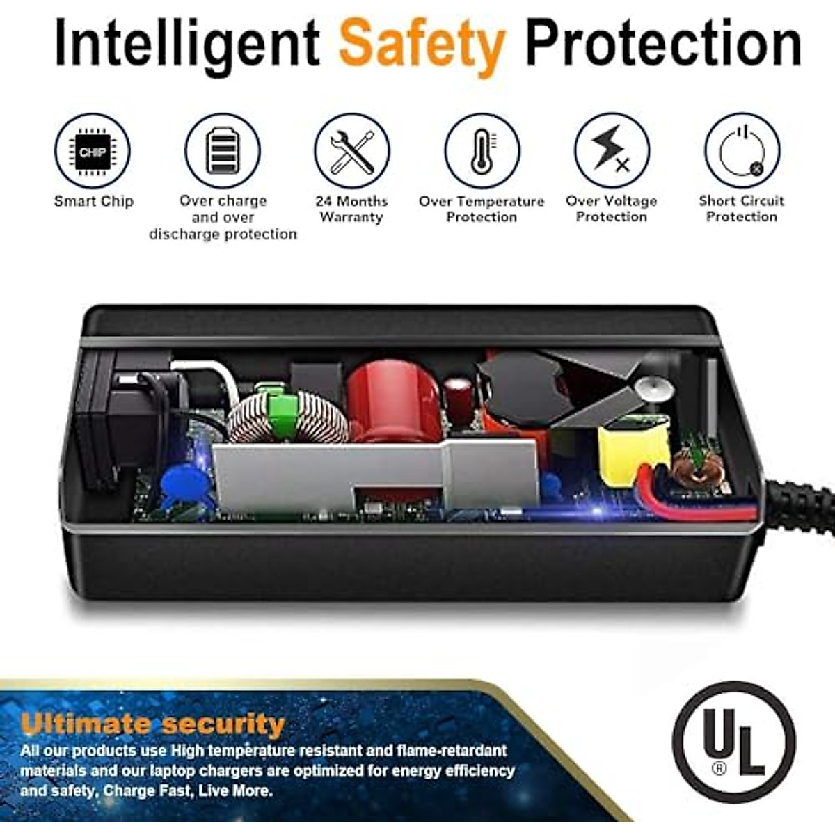 XTEES 180W 20V 9A Charger for ASUS Rog Zephyrus G14 G15 GA401I GA502 GA502D GA502DU GA502IU GA401 GA401II GA401IV TUF505DT TUF505DU ADP-180TB H Power Connector Cable