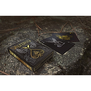 Valkyrie Playing Cards by Gent Supply - Gold, Silver & Black Edition