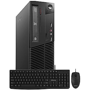 Lenovo Thinkcentre M73 SFF i3 Desktop Computers Small Form Factor Windows 10 Pro, 8GB Ram 500GB Hard Drive, WiFi, DVD, VGA, DP Port, Keyboard and Mouse (Renewed)