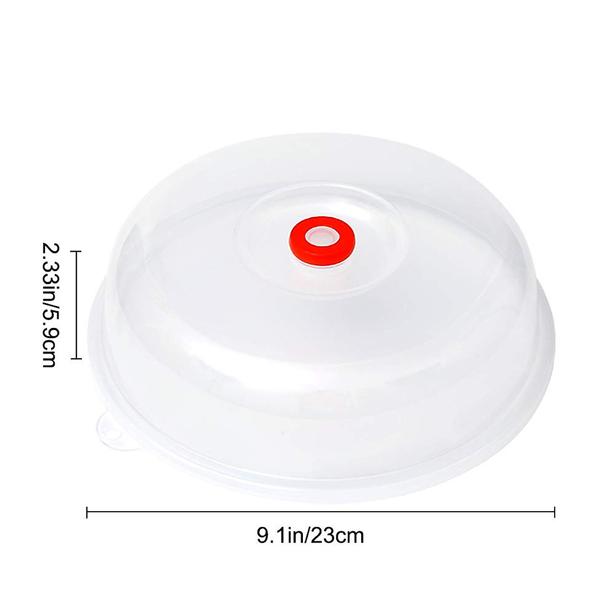 KINGZHUO 9 Inch Microwave Cover for Food Lid Microwave Lid Cover 9 inches BPA Free for Food Protective Plate Dish Bowl Cover Large Safe Pot Plastic Cover Food Cover Microwave Splatter Guard