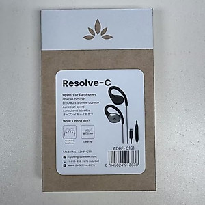 Avantree Resolve-C - USB-C Wired Open-Ear Earbuds with Mic & in-Line Volume Control, Designed for Small to Medium Ears and Compatible with New iPhone 15 & 16, Samsung, Google & Android Type C Phones