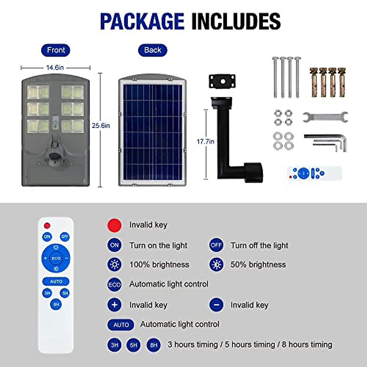 600W Solar Street Lights Outdoor,Solar Security Flood Lights 42000lumens 6500K Dusk to Dawn Without Motion Sensor IP66 Waterproof for Parking Lot,Stadium,Garden,Yard,Basketball Court,Barn
