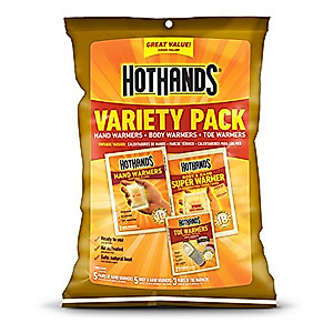 HotHands Toe, Hand, & Body Warmer Variety Pack - Long Lasting Safe Natural Odorless Air Activated Warmers,Beige