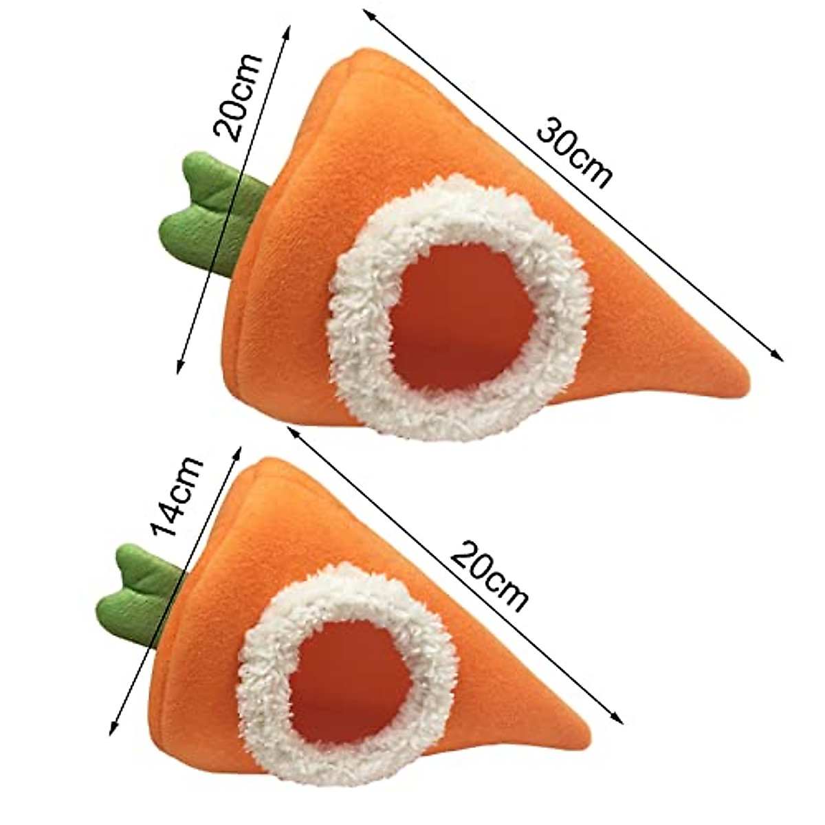 Guinea Pigs Bed Large Space Non-Sticky Hair Cave House Hamster Hedgehog Pet Bed House Compatible with Chinchilla S