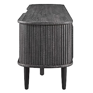 Modway Contour Mid-Century Modern 55" Media TV Stand in Charcoal, 15 x 54.5 x 18.5